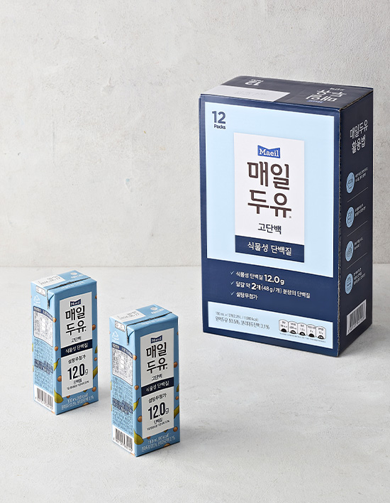 [매일] 매일두유 고단백 (190mL X 12팩) - 마켓컬리