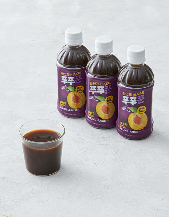 [낫띵베럴] 푸룬주스 푸푸룬 340ml 3개입 - 마켓컬리