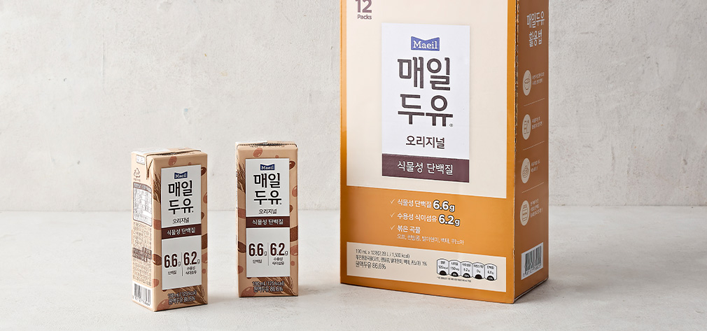 [매일] 매일두유 오리지널 (190mL X 12팩) - 마켓컬리